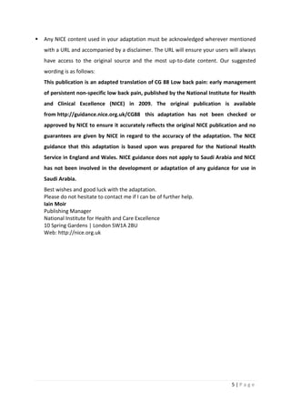 Low Back Pain Clinical Practice Guideline | PDF