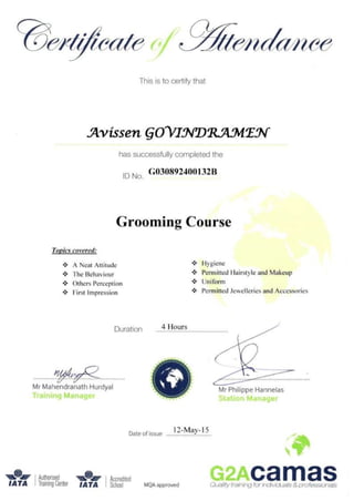 CERTIFICATES g2a | PDF