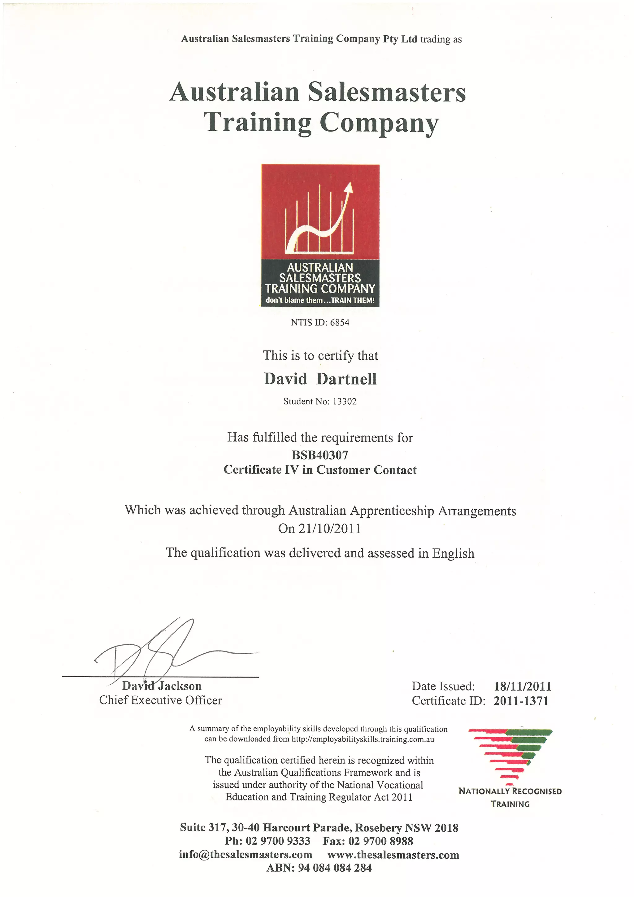 BSB40307 - Certificate IV in Customer Contact | PDF | Free Download