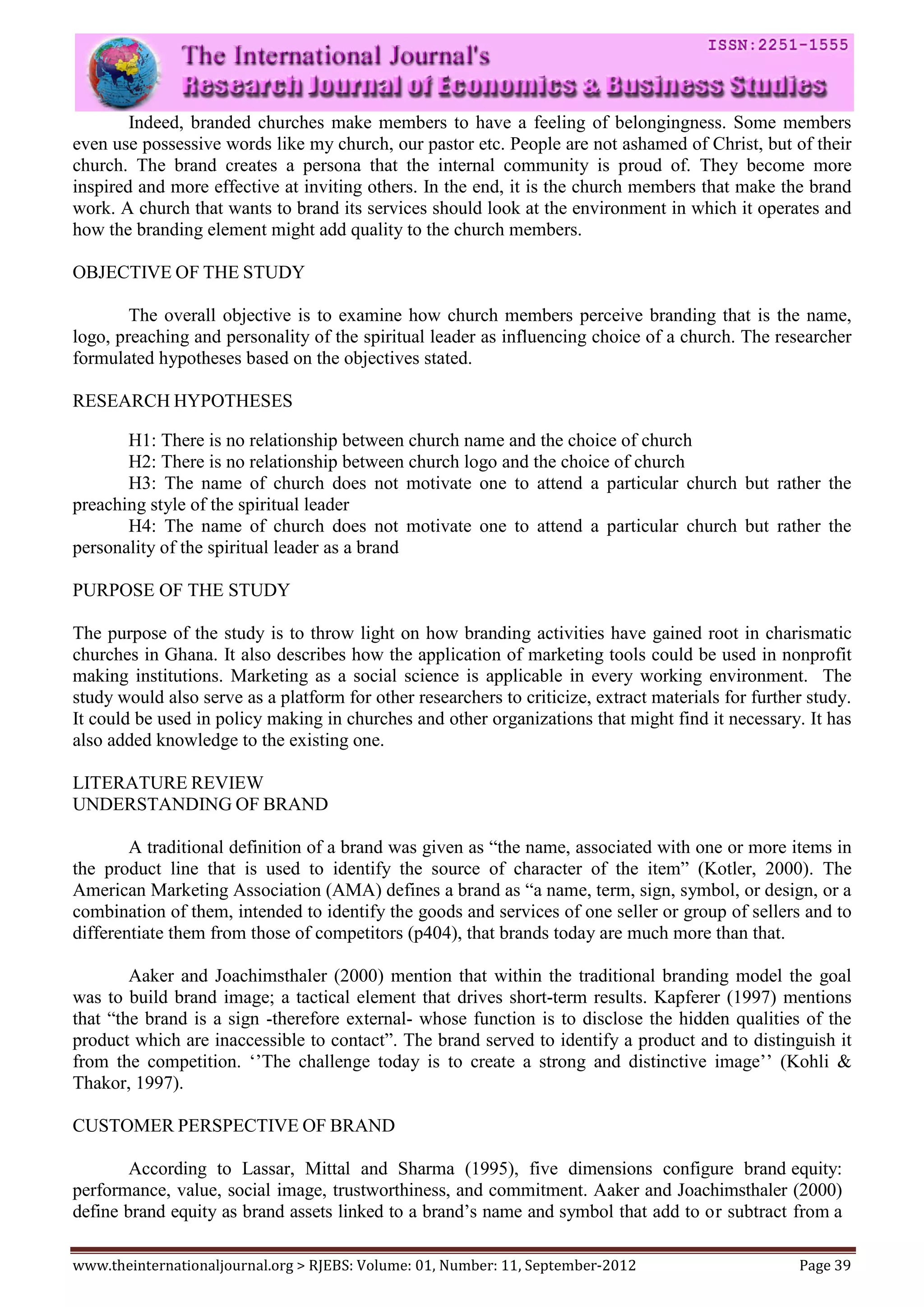 Branding and Charismatic Churches | PDF | Marketing and Advertising ...