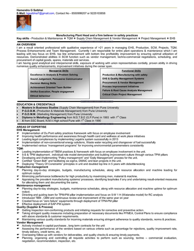 hgs resume 090615 | PDF