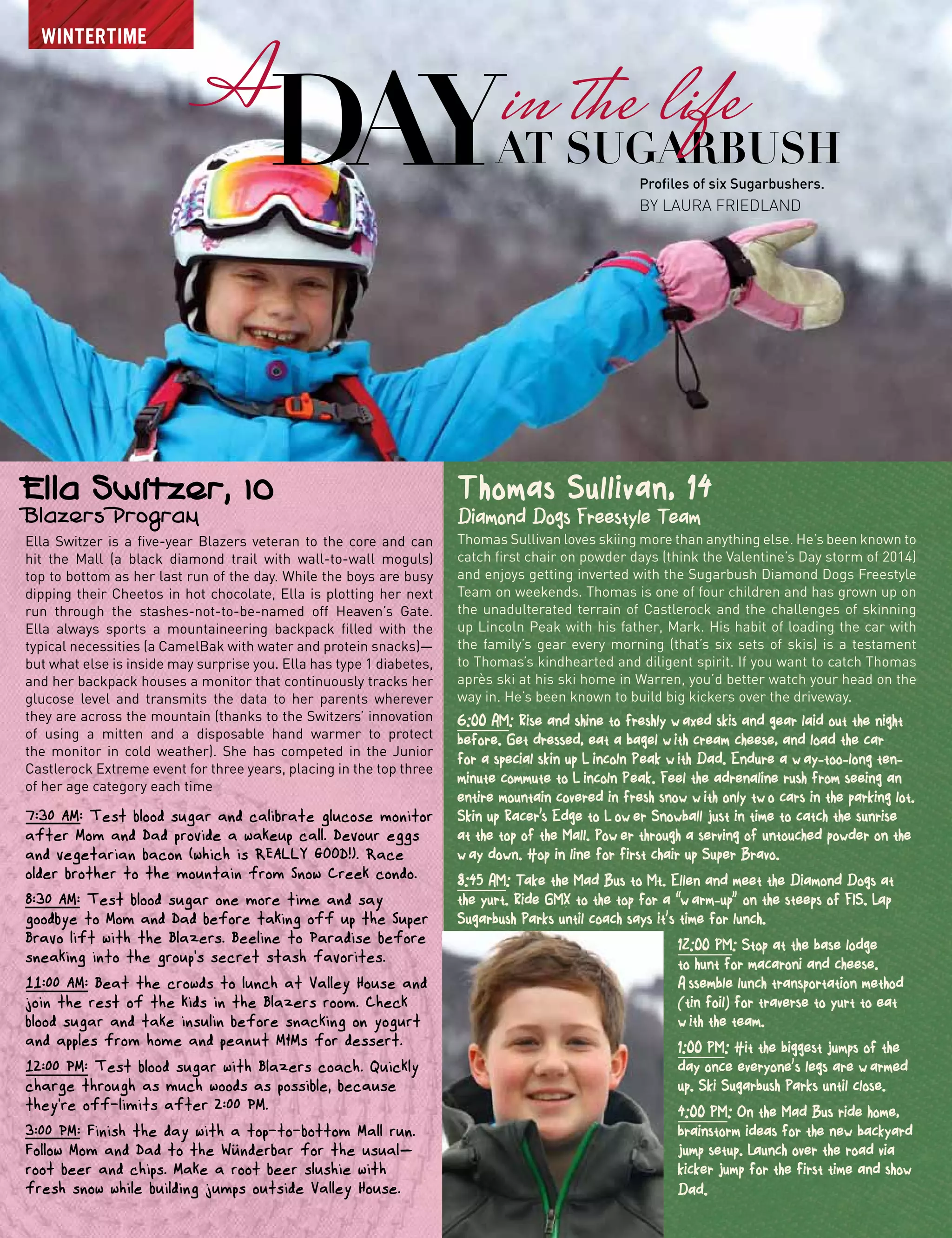 Day in the Life article (1) | PDF | Skiing | Sports