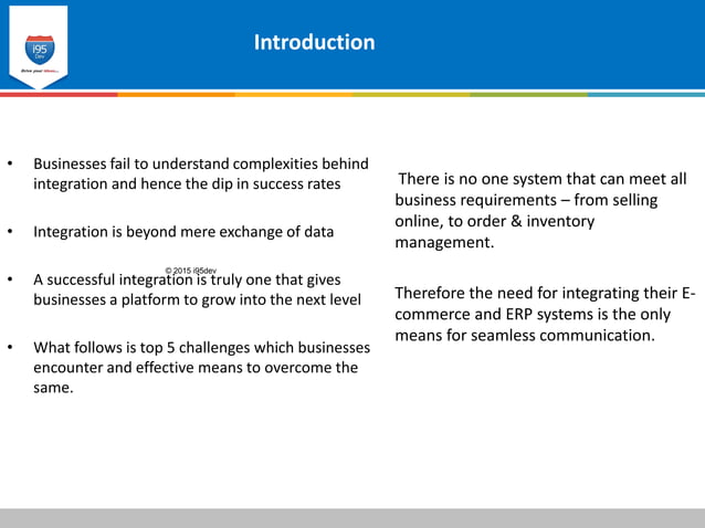 5 Challenges to Overcome for E-commerce ERP Integration Success | PPT