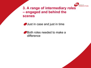 5 Characteristics Of Successful Intermediary Organisations | PPT