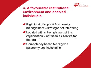 5 Characteristics Of Successful Intermediary Organisations | PPT