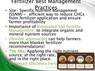 Climate-smart agriculture: What role for fertilizers? | PPT