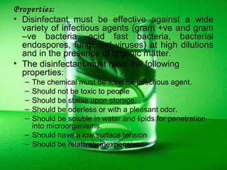 CHEMICAL NON-MEDICINAL ANTIMICROBIALS | PPT