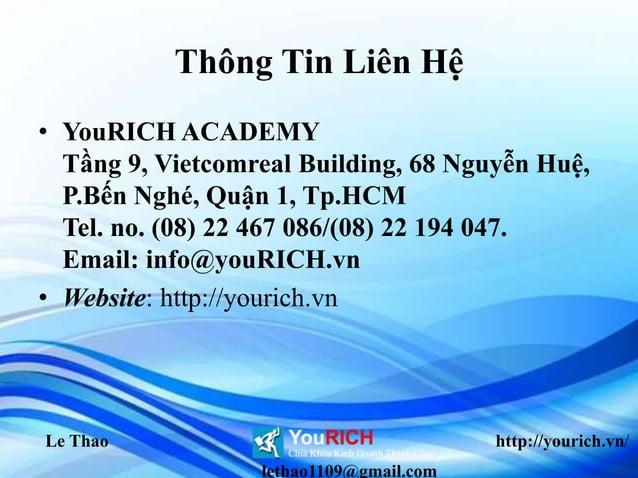 [YOURICH] - 5 Chiến Lược Kinh Doanh Triệu Đô | PPT
