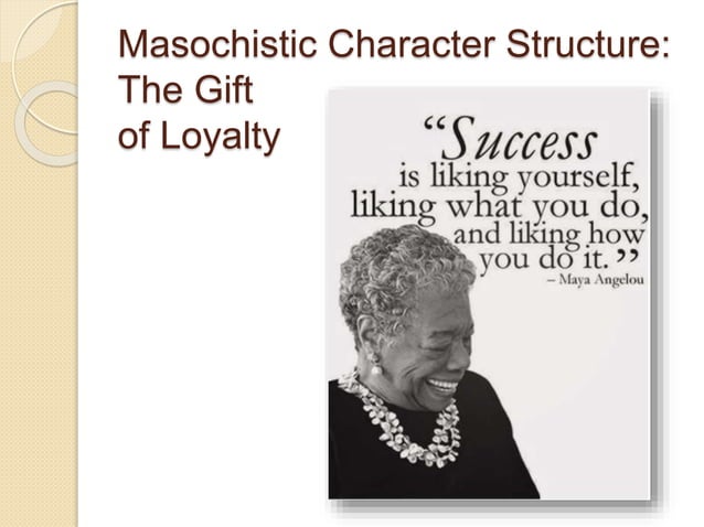 The Five Major Character Structures | PPSX