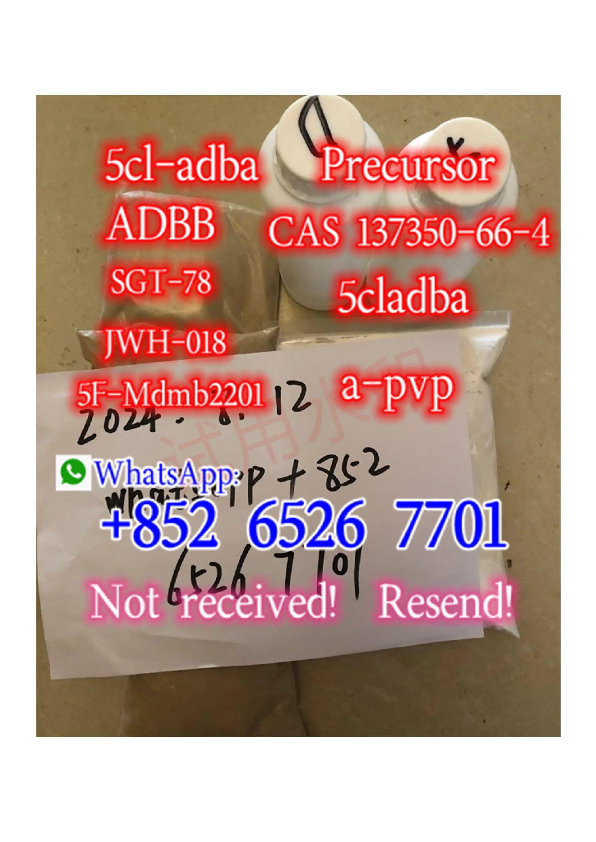 5F-ADB ADBB 5cladb precursor A-PVP 5cl rwa materials .pdf
