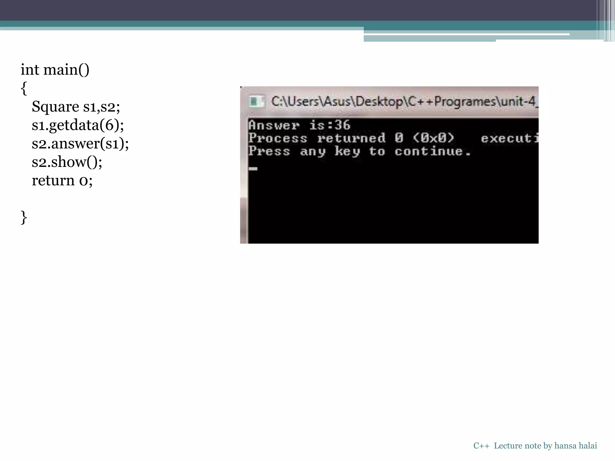 classes and objects in C++ | PPTX | Programming Languages | Computing