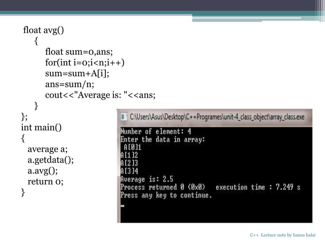 classes and objects in C++ | PPT