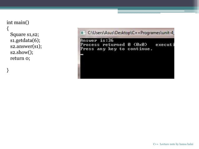 classes and objects in C++