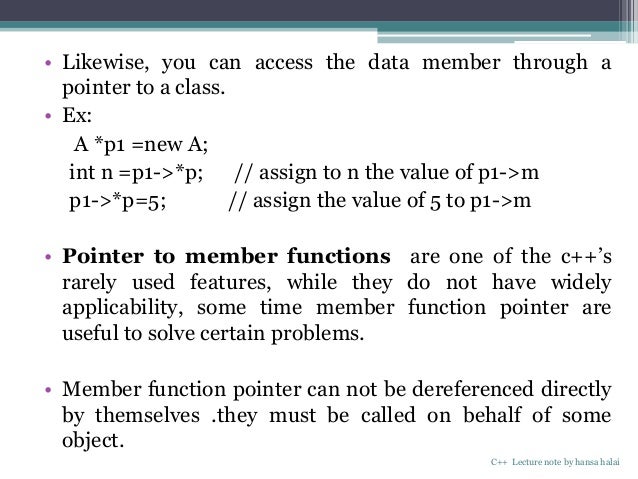 classes and objects in C++ classes and objects in C++