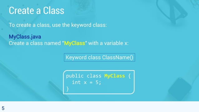 Object Oriented Programming - 5. Class & Object | PPT