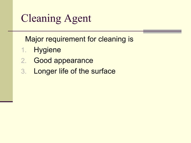 5 cleaning agents | PPT