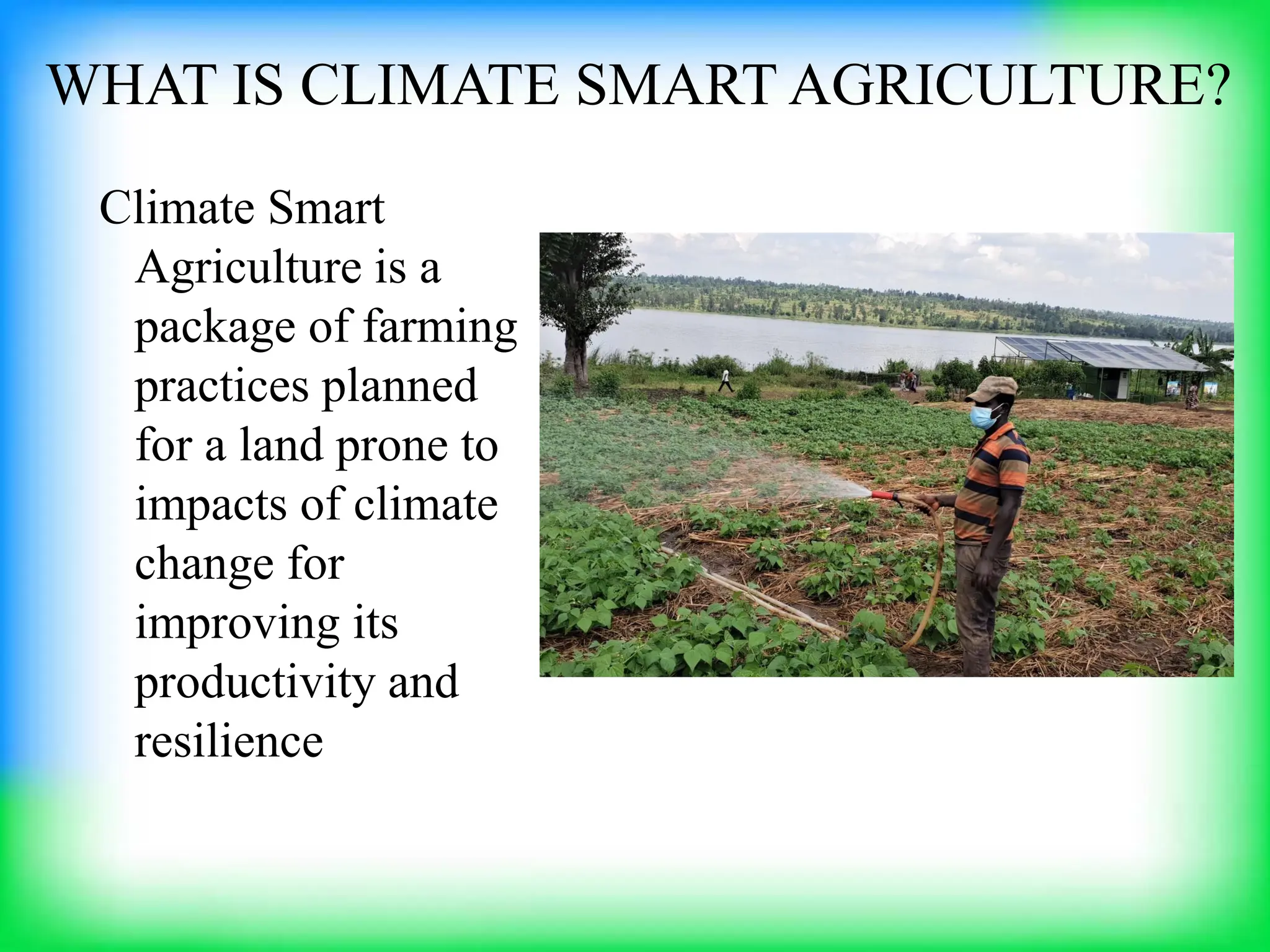 5 Climate Smart Agriculture for training of trainers | PDF
