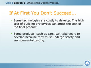 Unit 2: The engineering process; Lesson 1: What is the design process ...