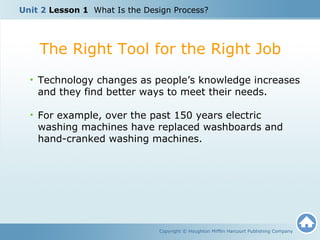 Unit 2: The engineering process; Lesson 1: What is the design process ...