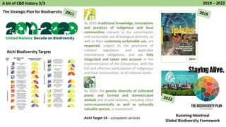 Biodiversity Benefits of Traditional Knowledge and the Customary Use of ...