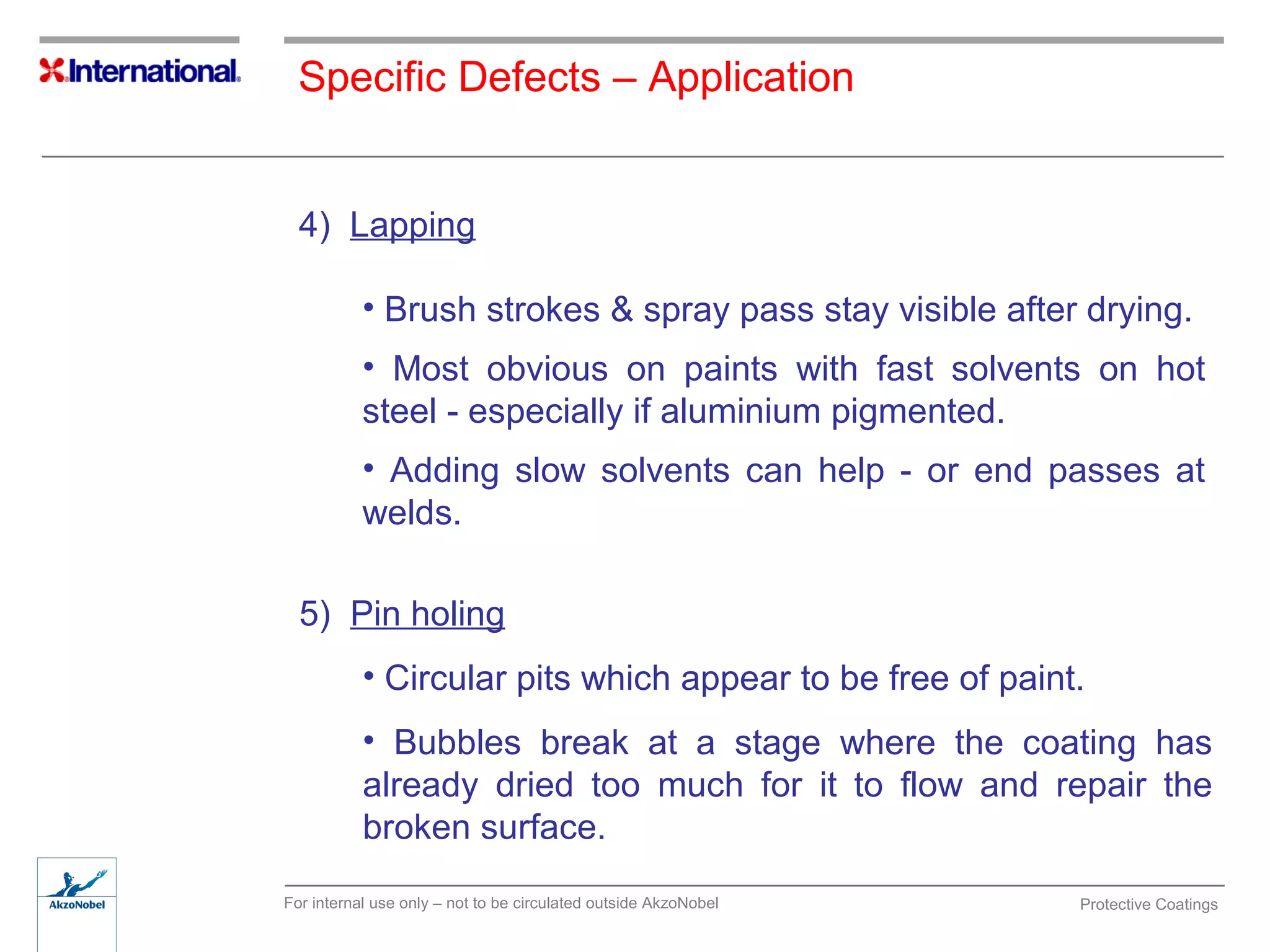 coating defects | PPT