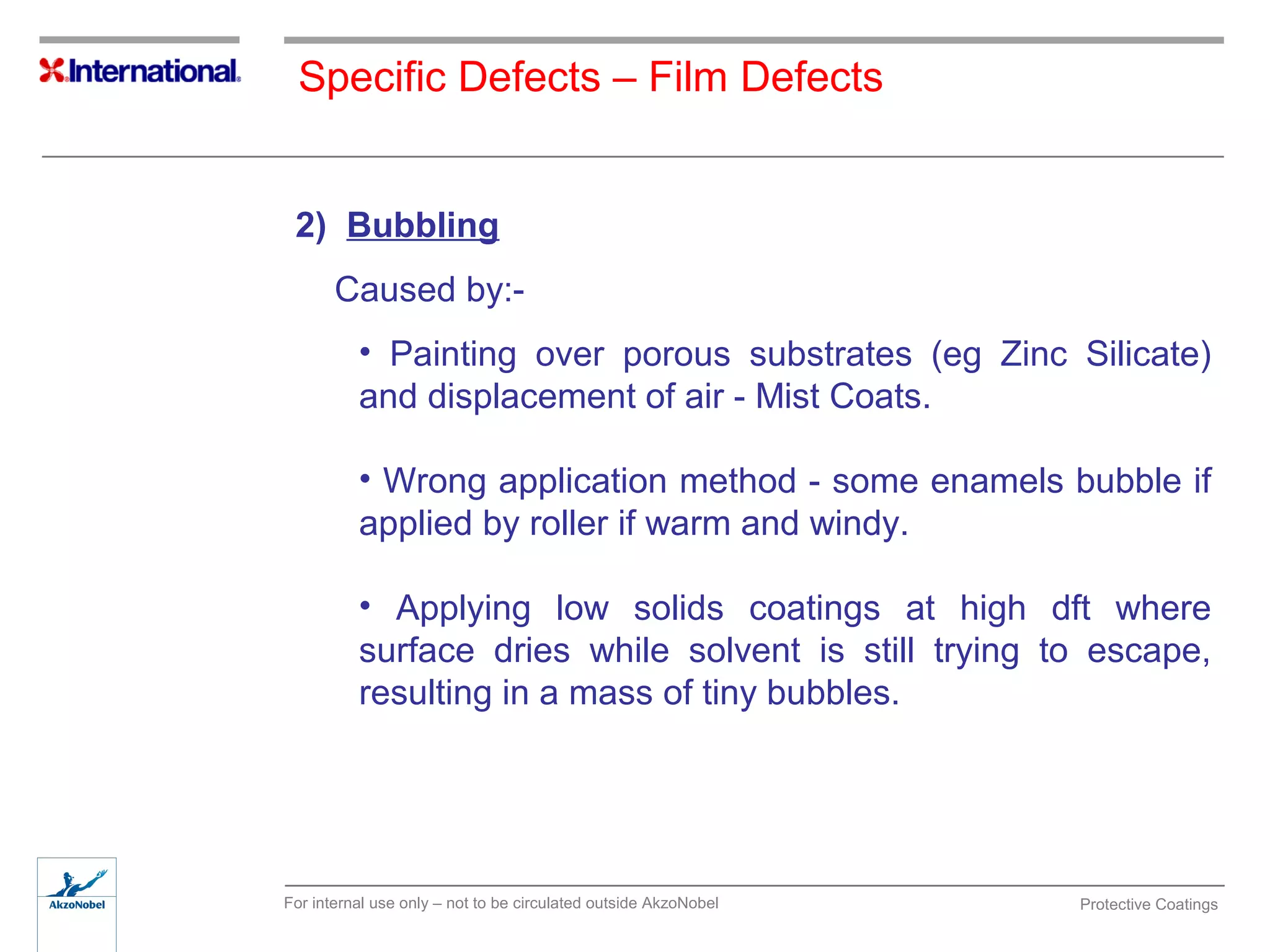 coating defects | PPT