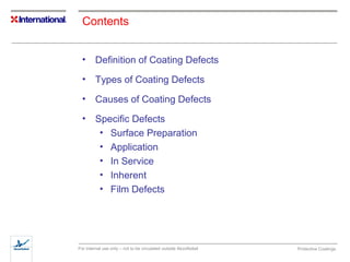 coating defects | PPT