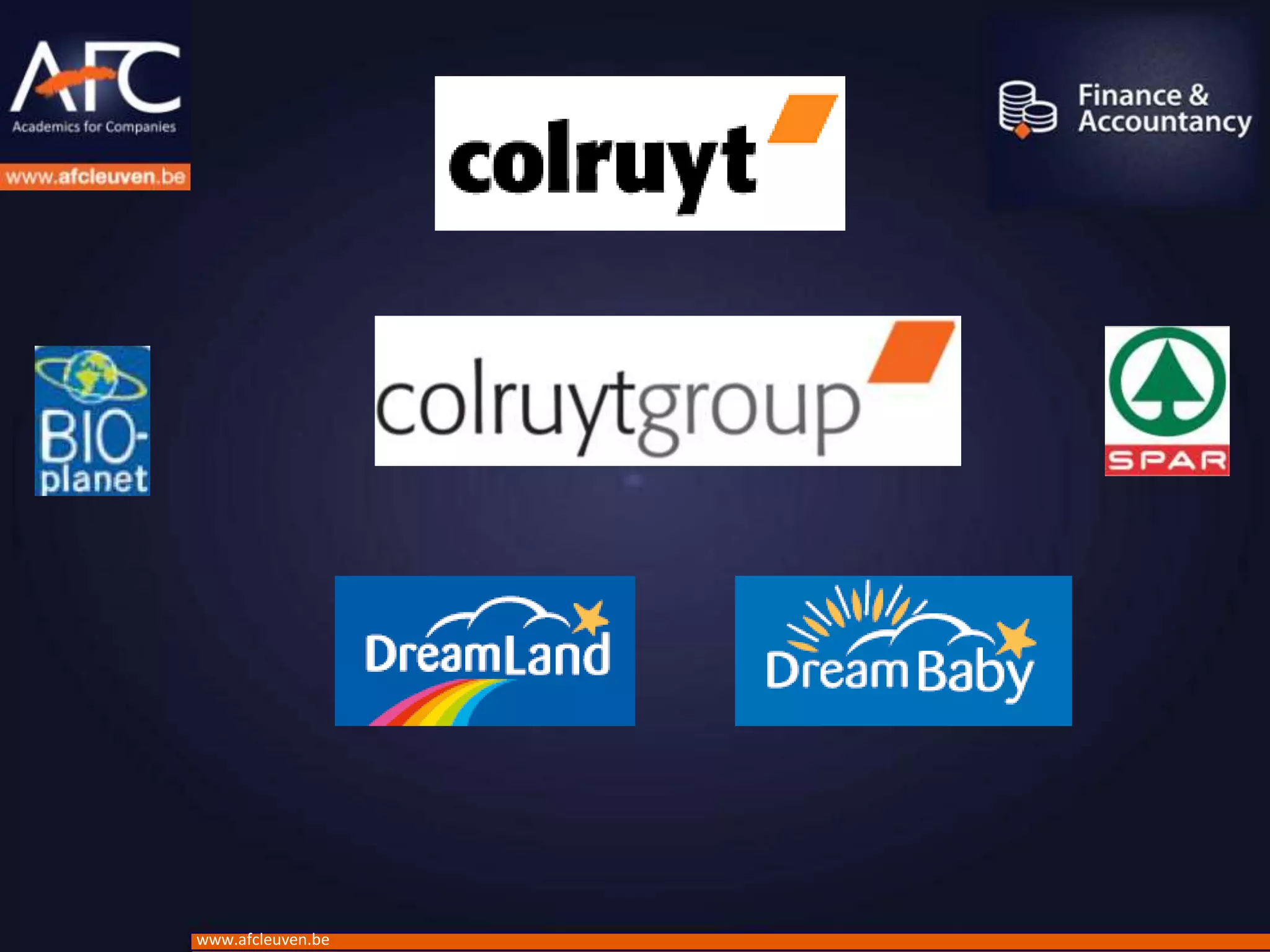 Colruyt benchmark | PPTX