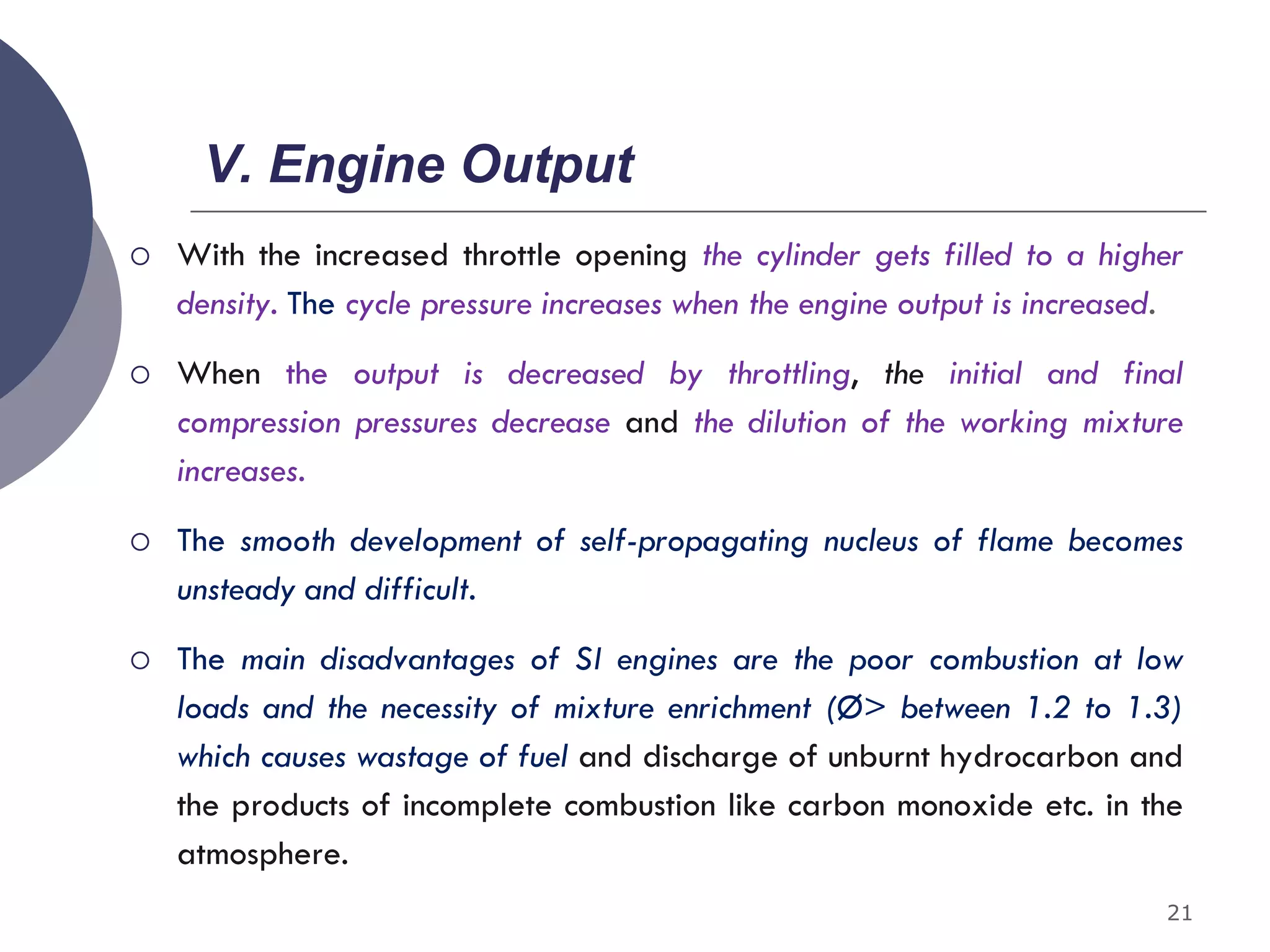 5+ combustion and combustion chamber for si engines | PDF