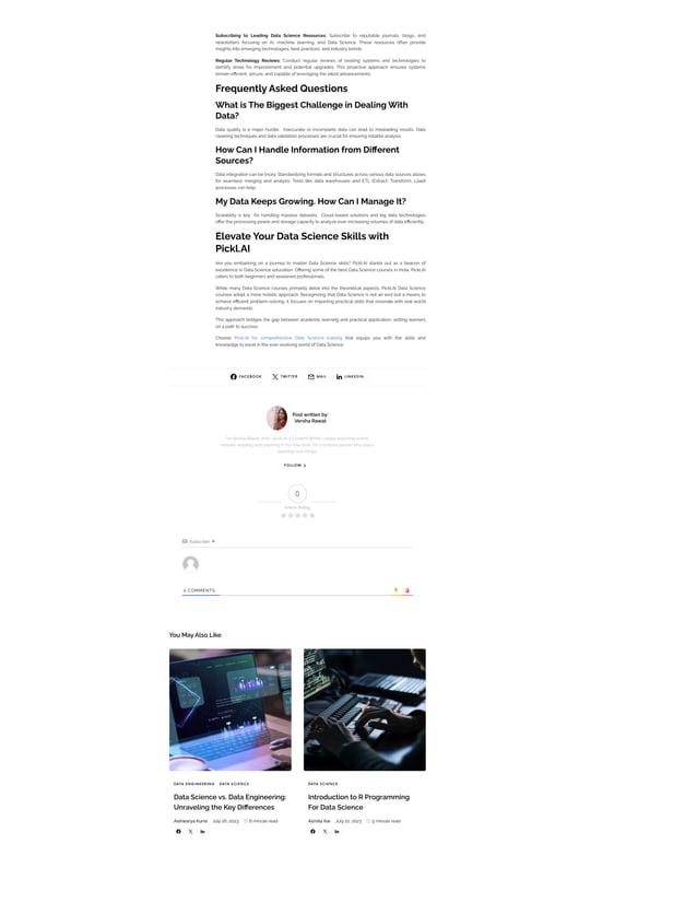 5 Common Data Science Challenges and Effective Solutions.pdf | Databases | Computer Software and ...