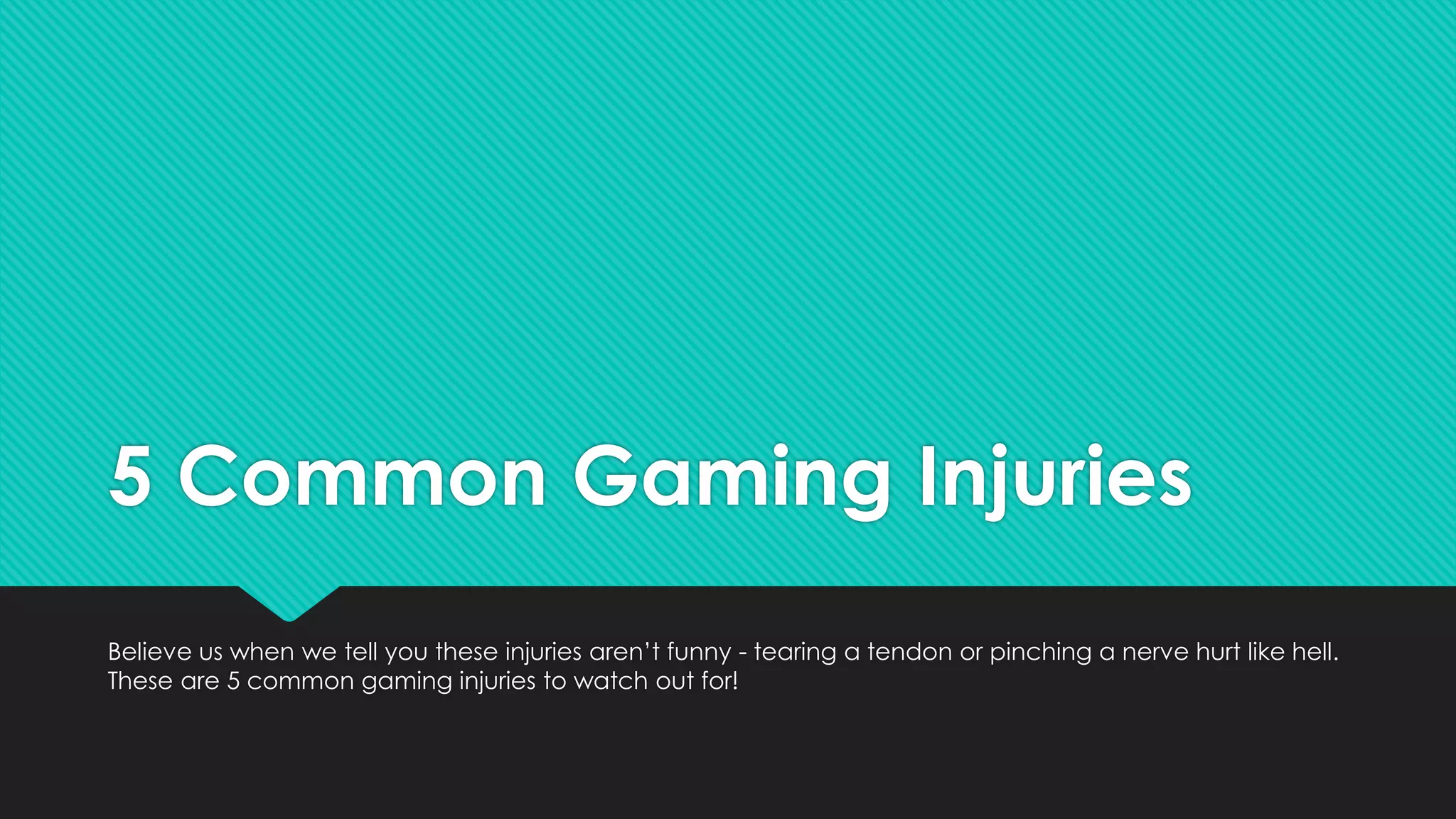 5 common gaming injuries | PDF