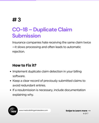 5 Common Medical Billing Denial Codes and How to Fix Them | PDF