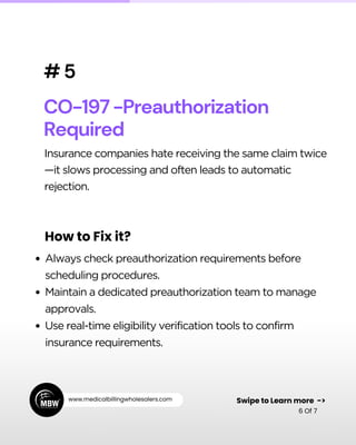 5 Common Medical Billing Denial Codes and How to Fix Them | PDF