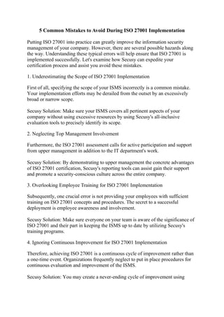 5 Common Mistakes to Avoid During ISO 27001 Implementation.docx