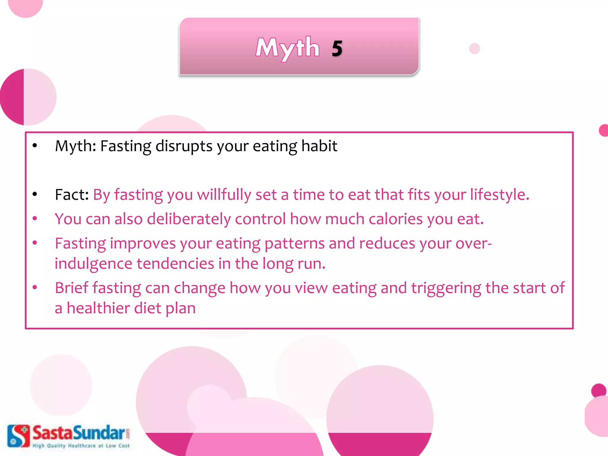 5 Common Myths About Fasting | PPTX