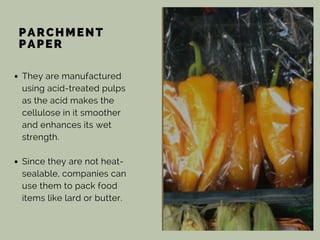 5 Common Paper Varieties Used For Food Packaging | PDF