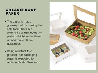 5 Common Paper Varieties Used For Food Packaging | PPT