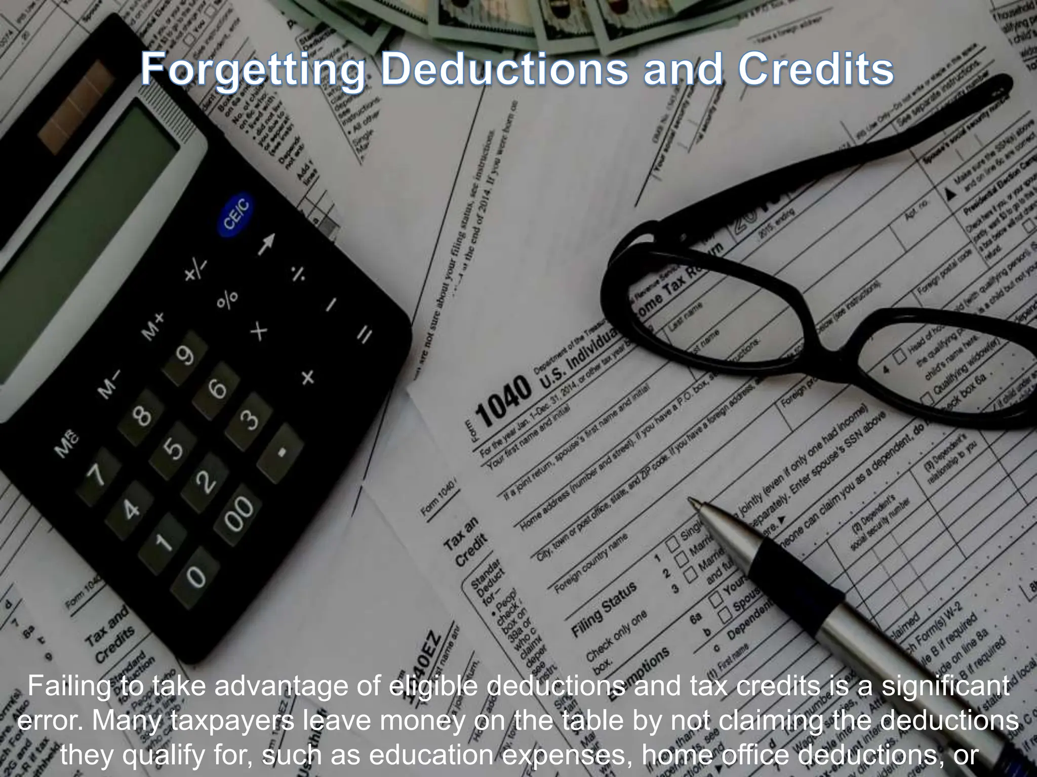 4 Common Tax Errors | PPTX