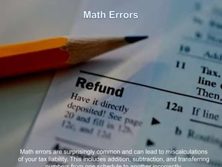 4 Common Tax Errors | PPTX | Business Accounting & Finance | Business