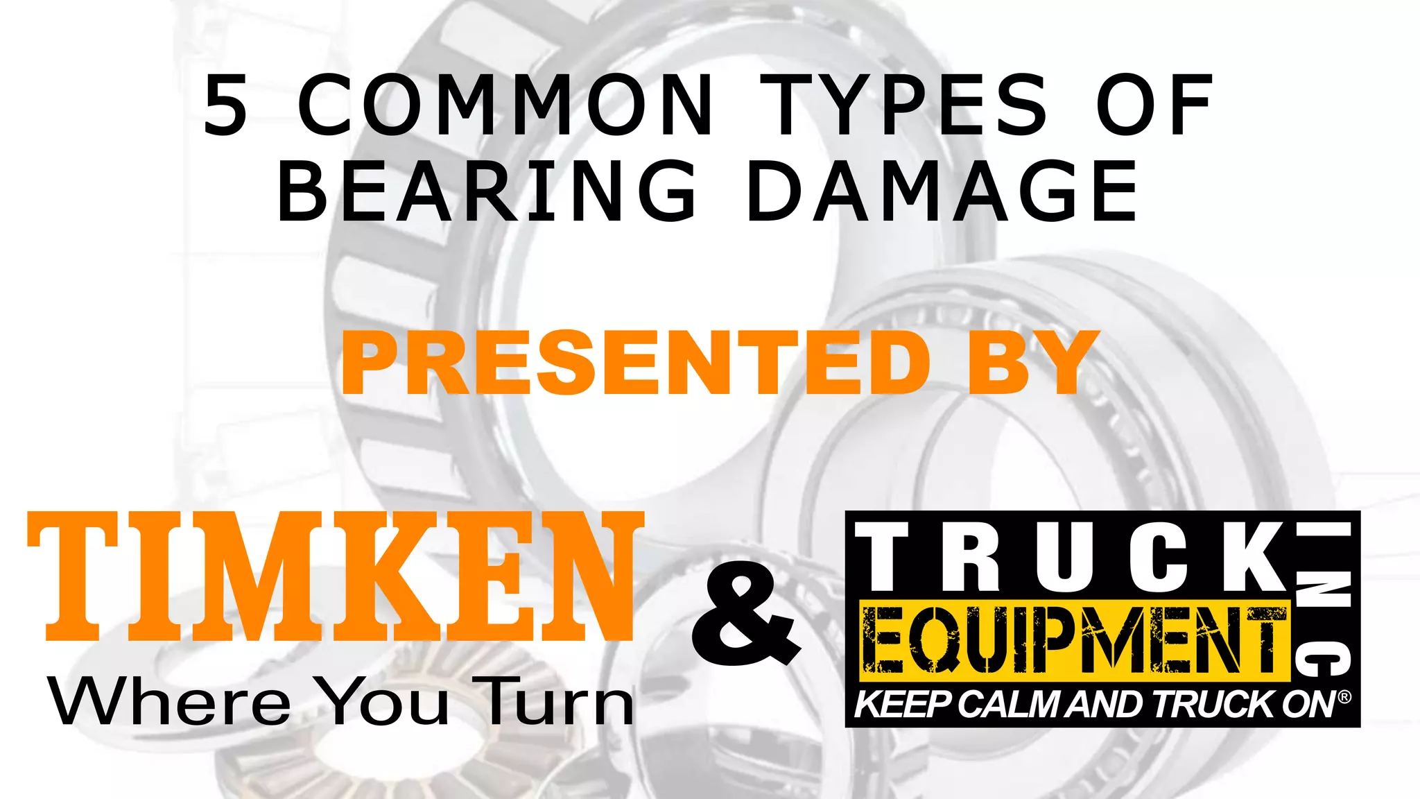 5 common types of bearing damage | PPTX