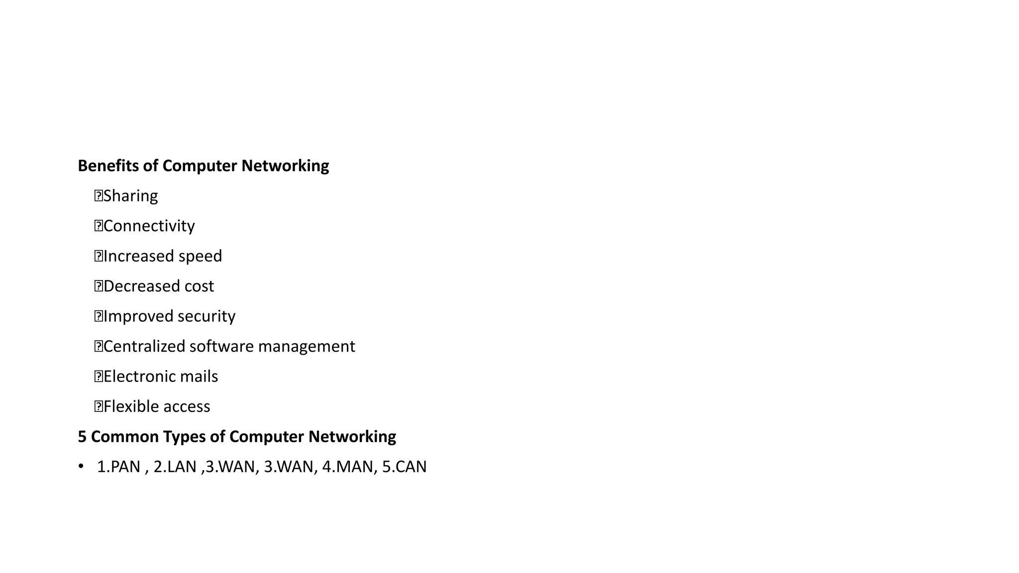 5 common types of computer networking | PPT