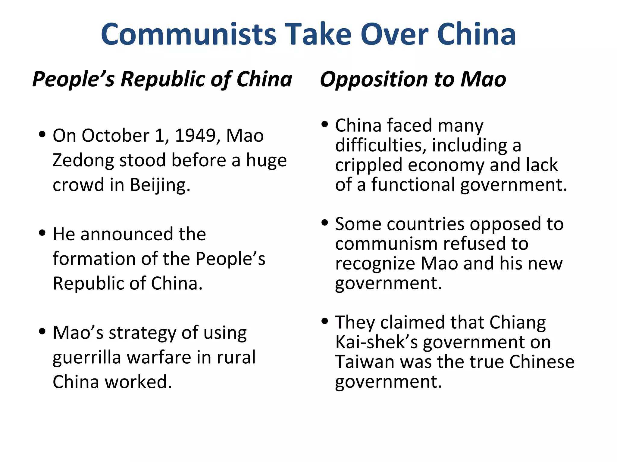 5 communism in china | PPT | Death, Injury, or Military Conflict ...