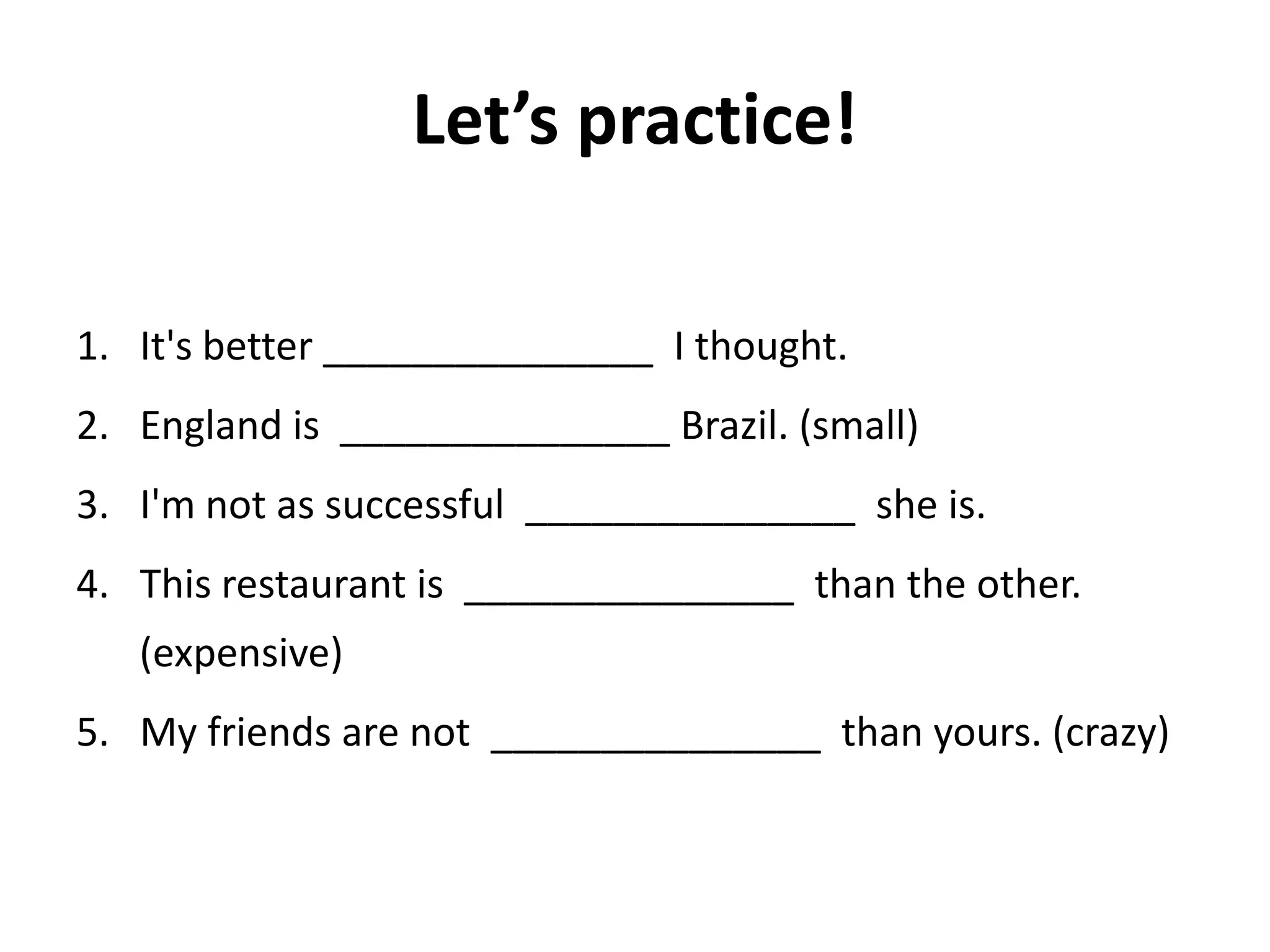 Comparatives and Equatives | PPTX