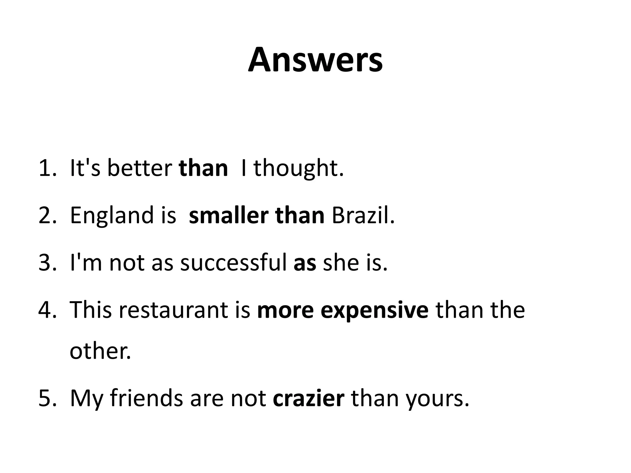 Comparatives and Equatives | PPTX