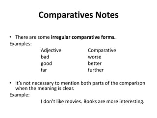 Comparatives and Equatives | PPTX