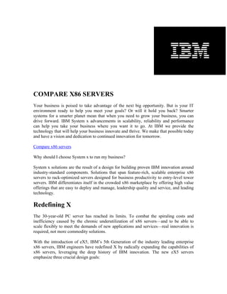 Compare X86 Servers | PDF