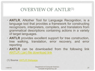 Compiler Engineering Lab#5 : Symbol Table, Flex Tool | PPTX