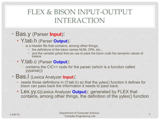 Compiler Engineering Lab#5 : Symbol Table, Flex Tool | PPTX