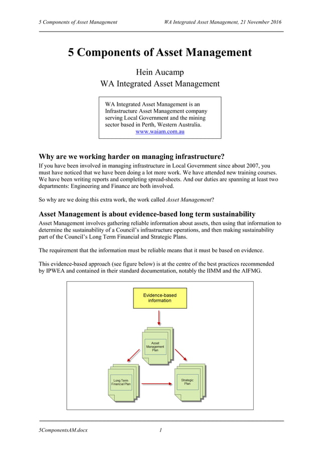 5 Components of Asset Management | PDF
