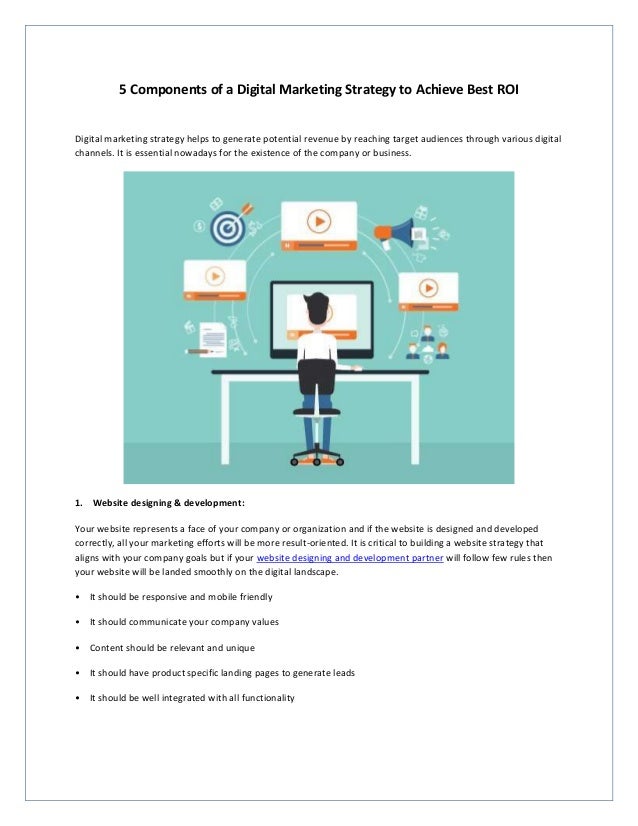 5 components of a digital marketing strategy